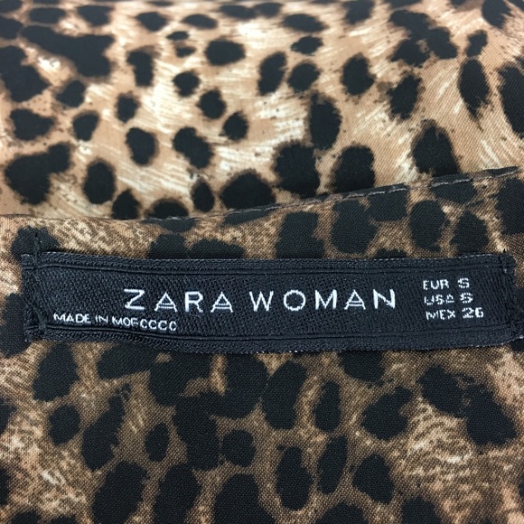 Zara | Tops | Zara Woman Leopard Print Tunic Size S | Poshmark